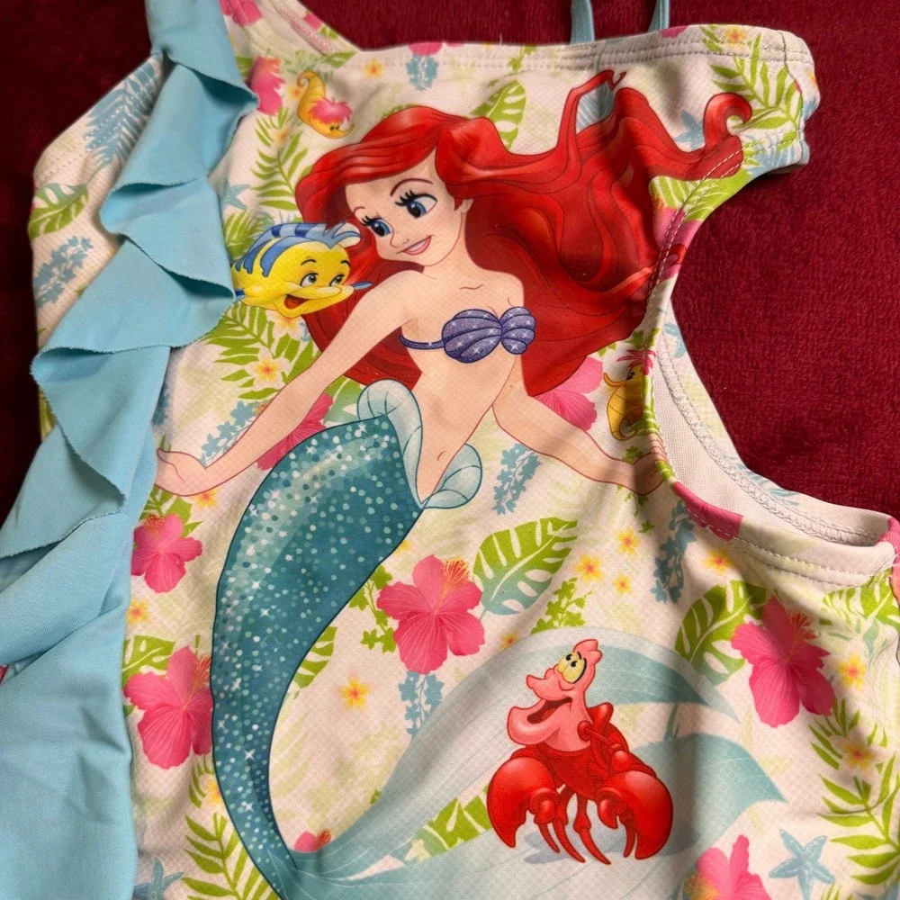 Disney | Swim | Disney Store Little Mermaid Ariel Ruffle One Piece ...